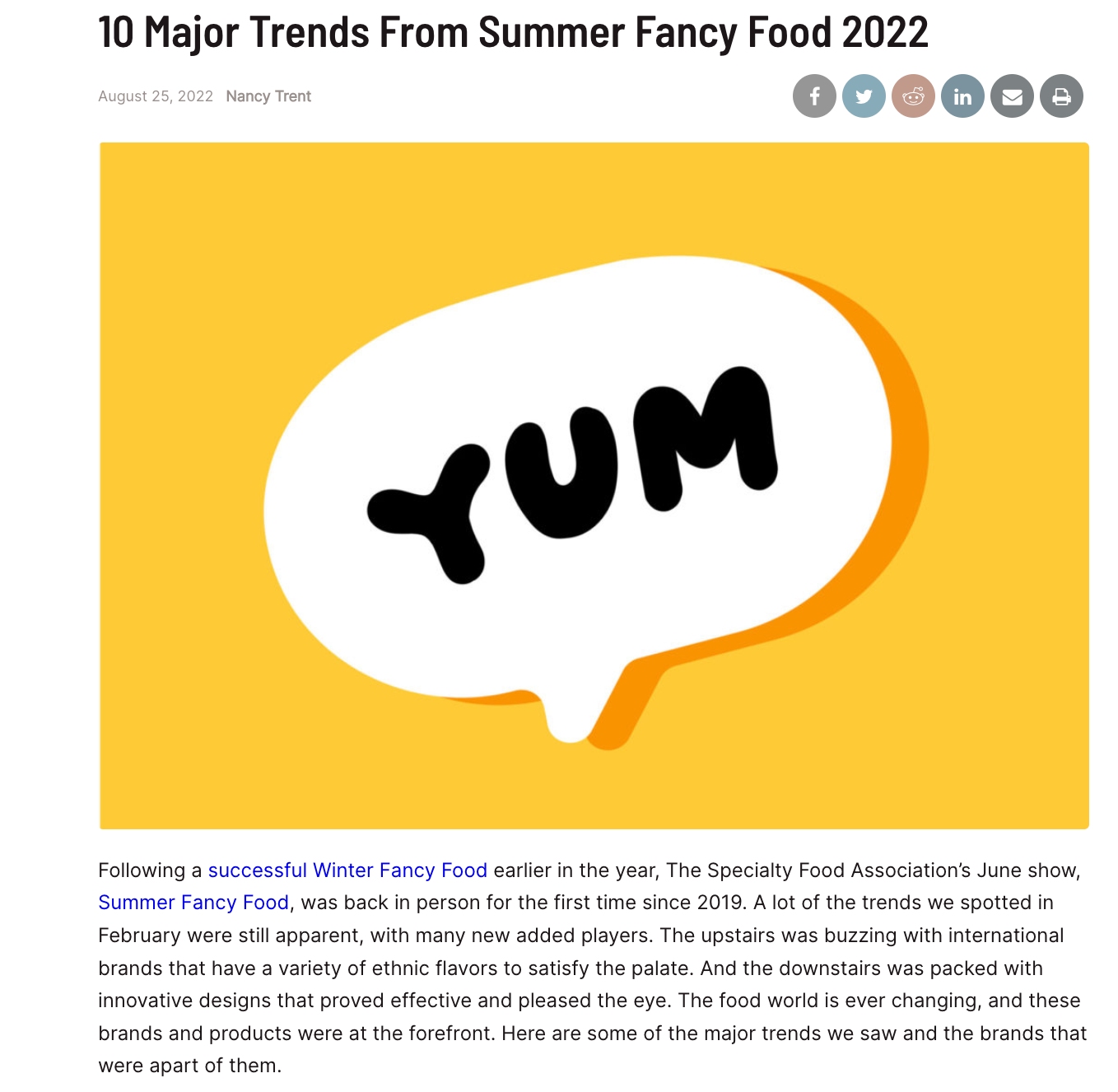 Whole Foods Magazine - 10 Major Trends From Summer Fancy Food 2022 ...